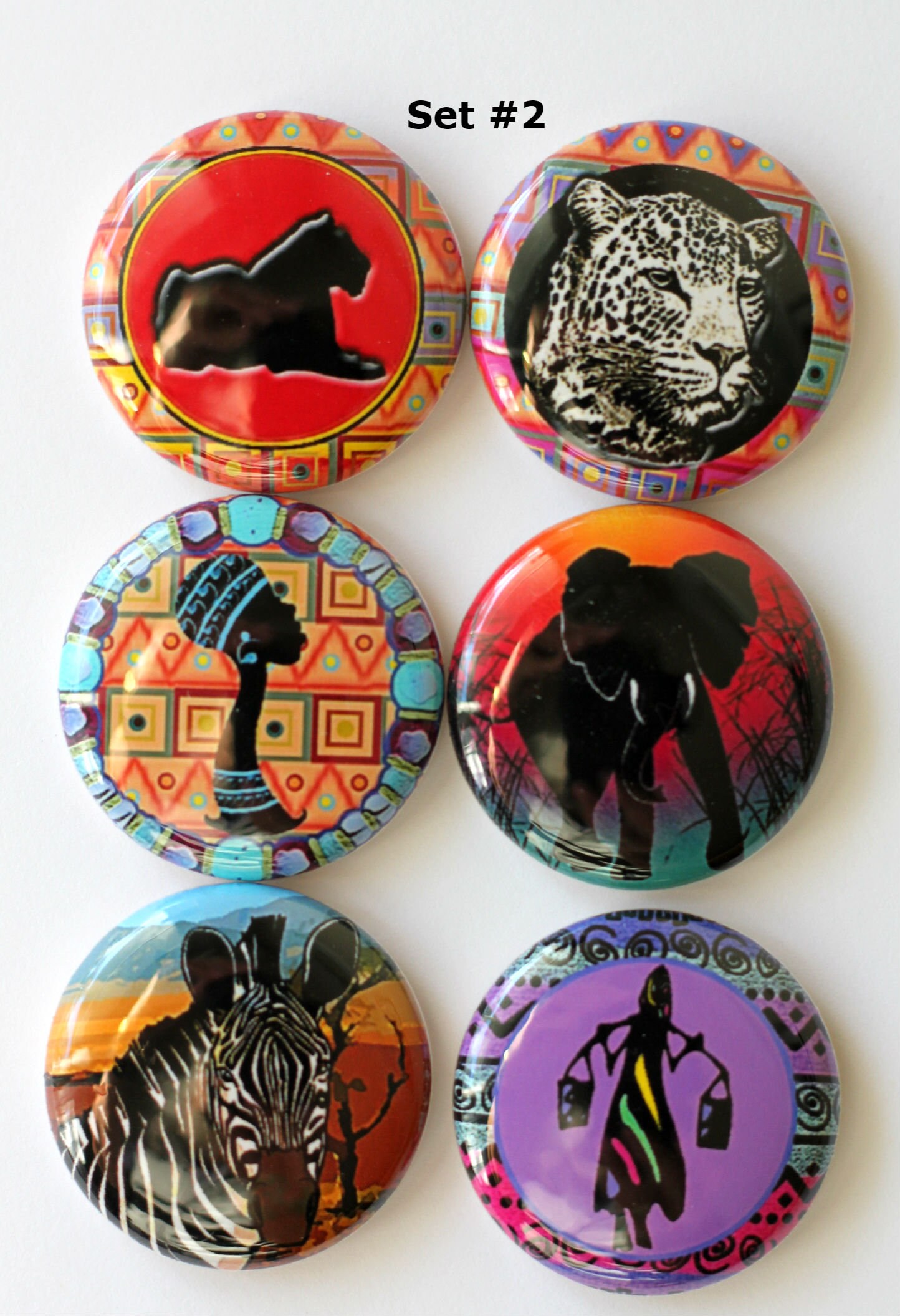 Africa Out of Africa tribal buttons | Etsy