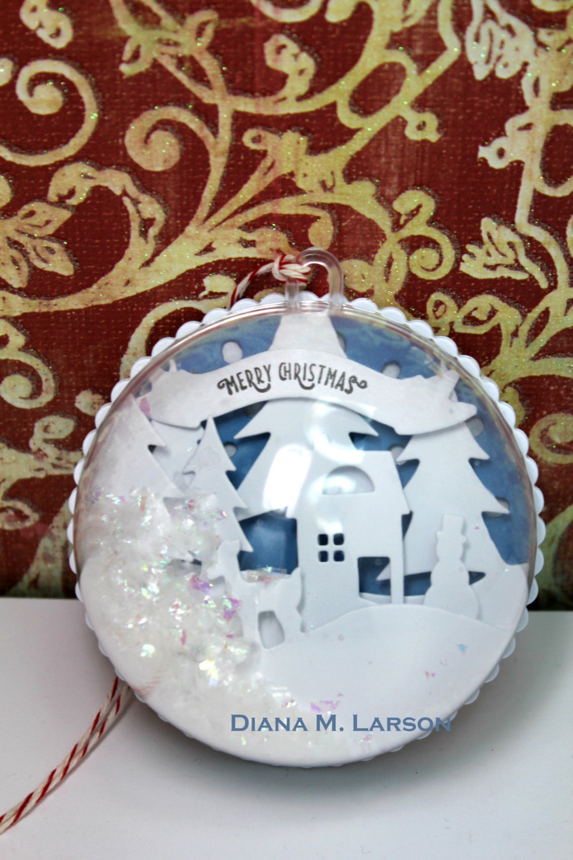 Personalized Snow Globe Ornament Our First Christmas - Etsy