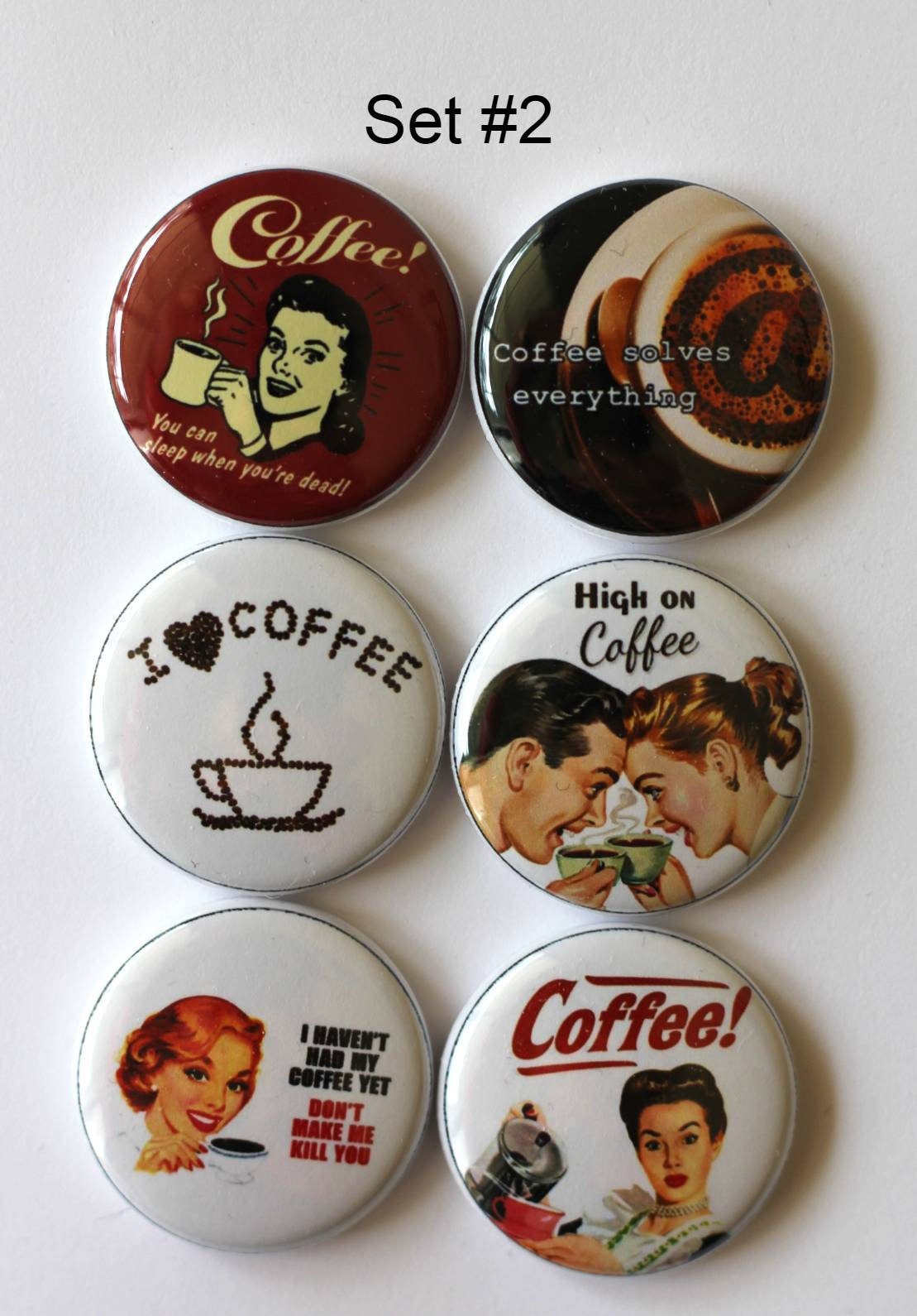 Flair, Coffee Lover, Coffee Pin,badge 1 Inch, Pin Back, Flat Back Open ...