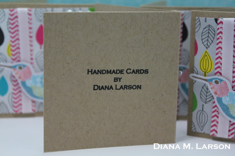 Mini Note Cards set of 4 Bird in Cage Tweet Tweet - Etsy