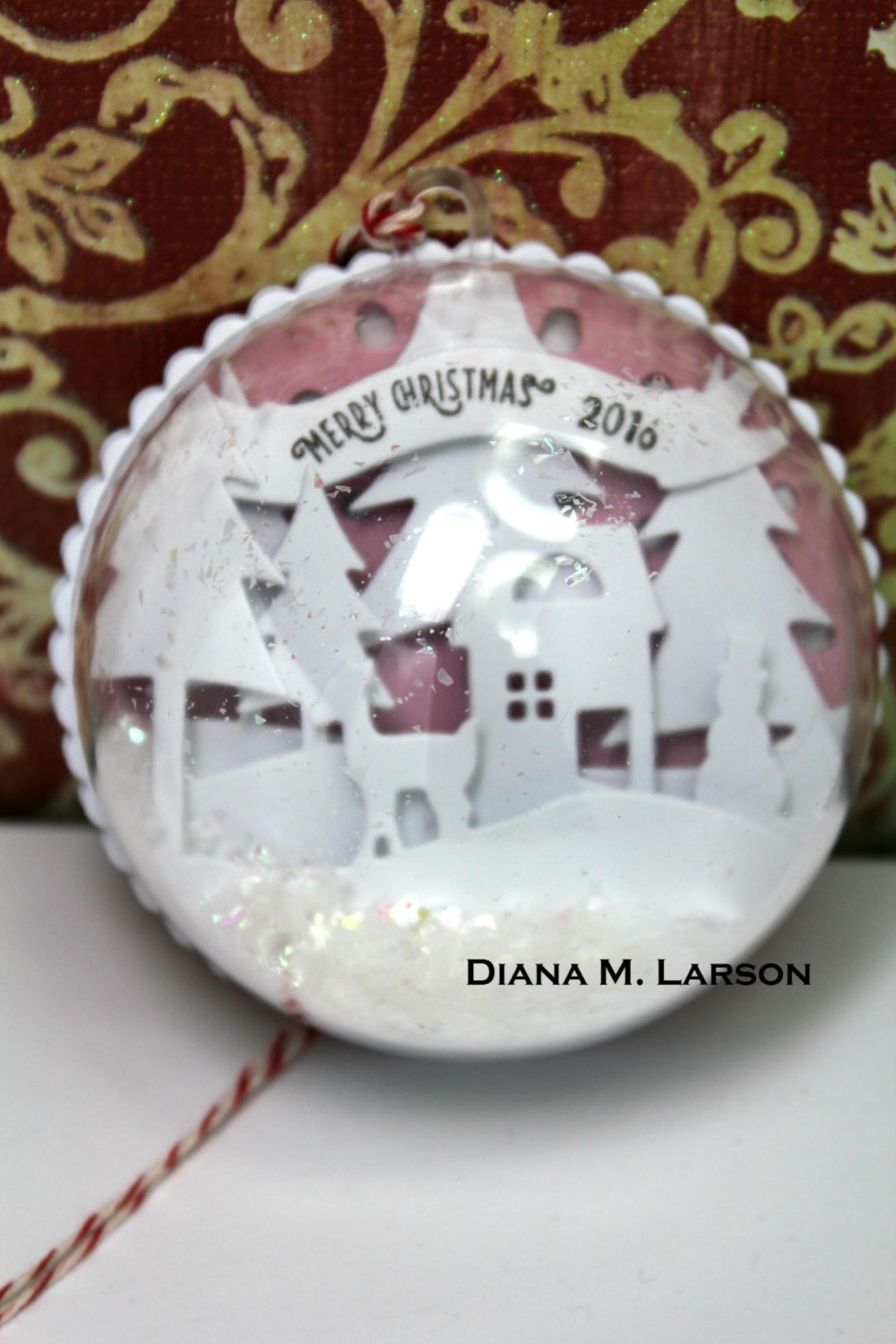 Personalized Snow Globe Ornament Our First Christmas - Etsy