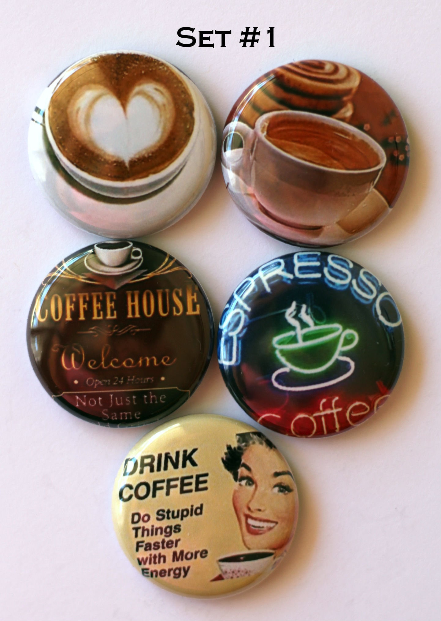 Coffee Buttons Pins Badges Flair - Etsy