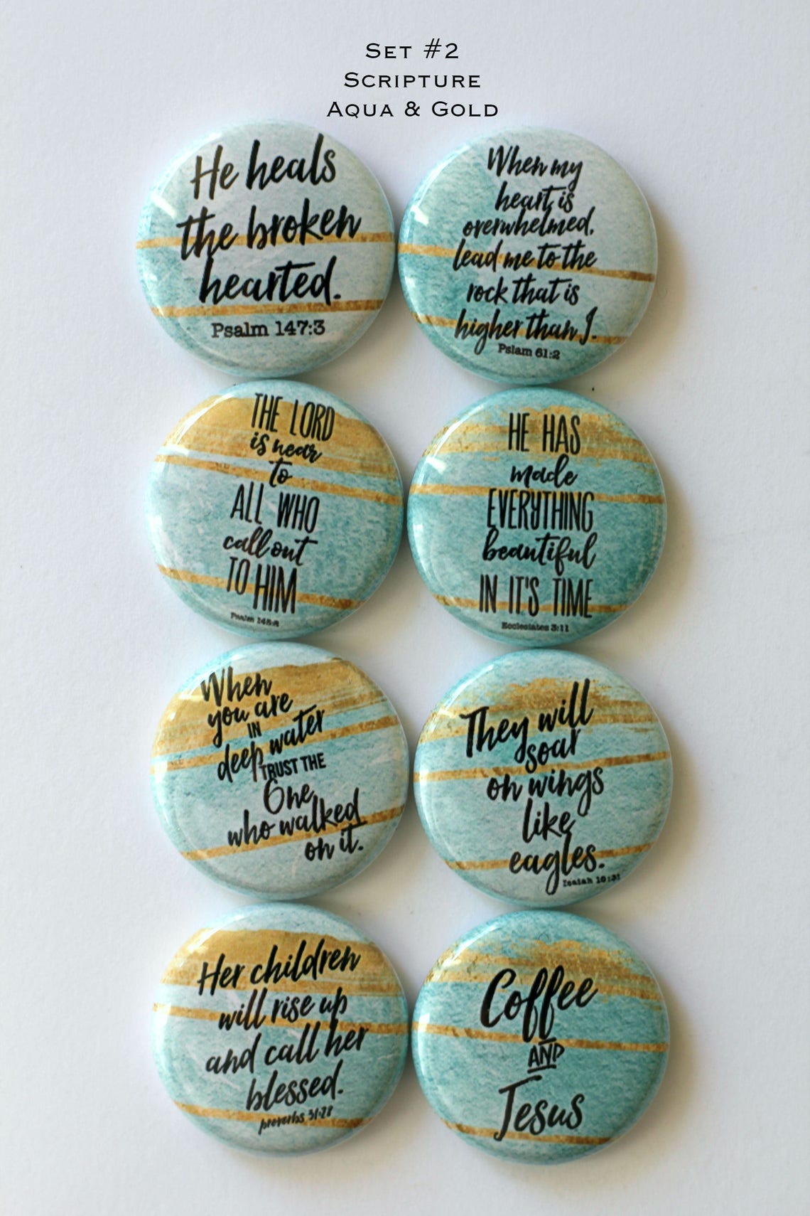 Flair Button SCRIPTURE Buttons Badges Pins 8 Flair Buttons - Etsy
