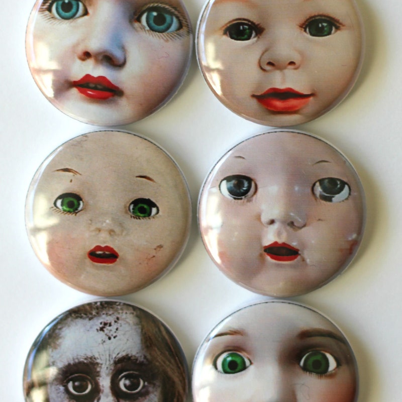 Doll Face Pin Brooch - Etsy UK