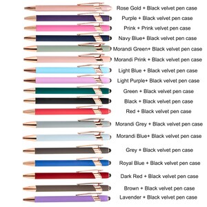 Personalised Pen: Custom Icon,18 Colours,free Engraving, Free Velvet ...