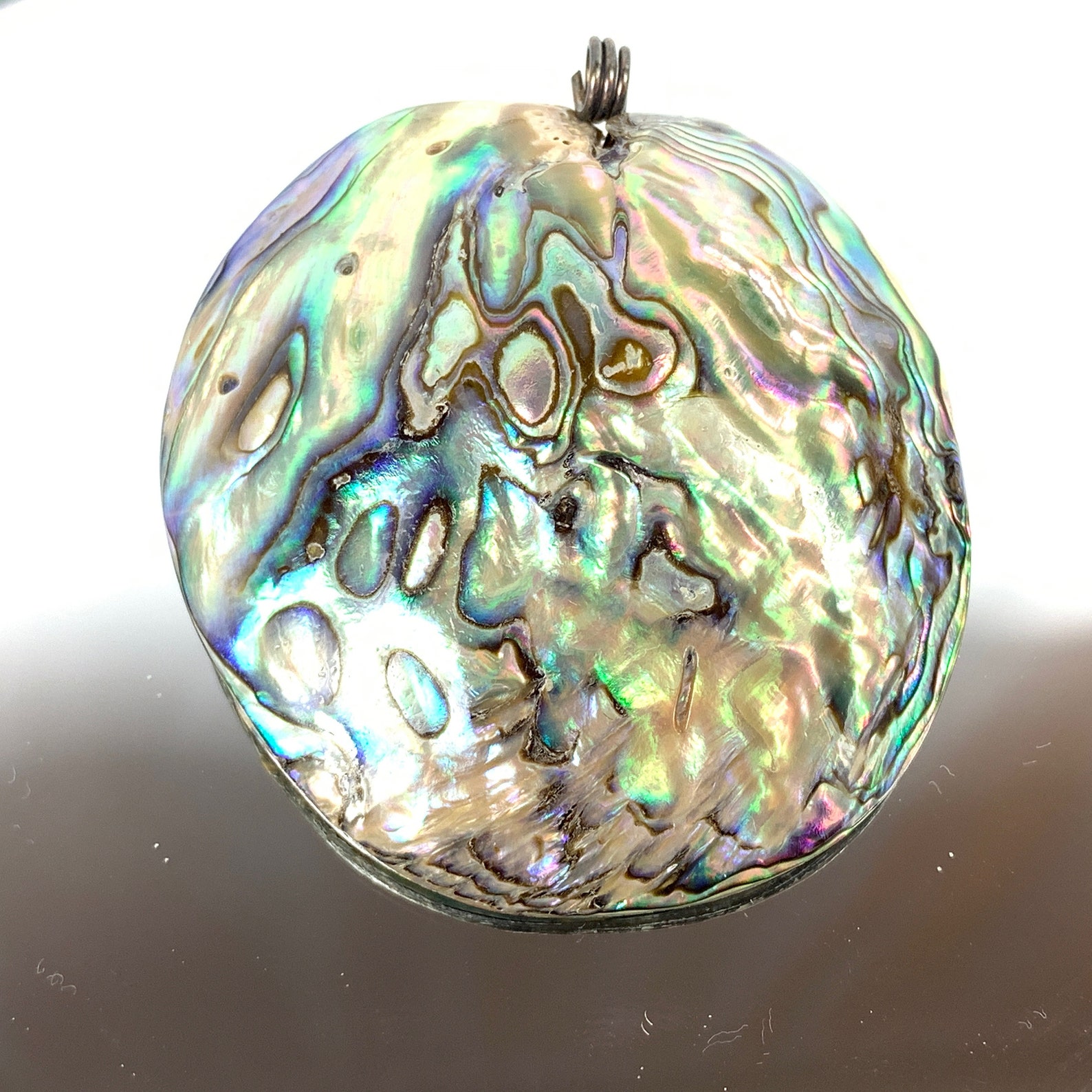 Abalone and Pearl Pendant Statement Jewelry Beach Wedding Mermaid OOAK ...