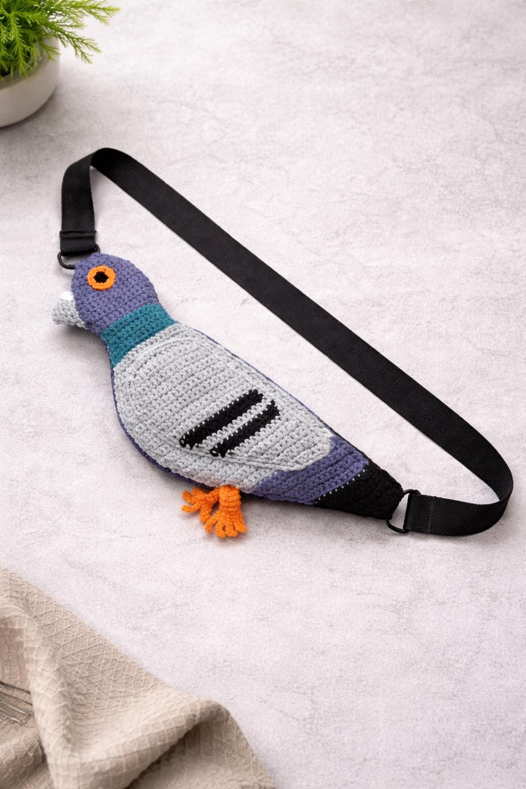 Crochet Pigeon Bag Pattern Funny Bird Crossbody Crochet Pdf Tutorial