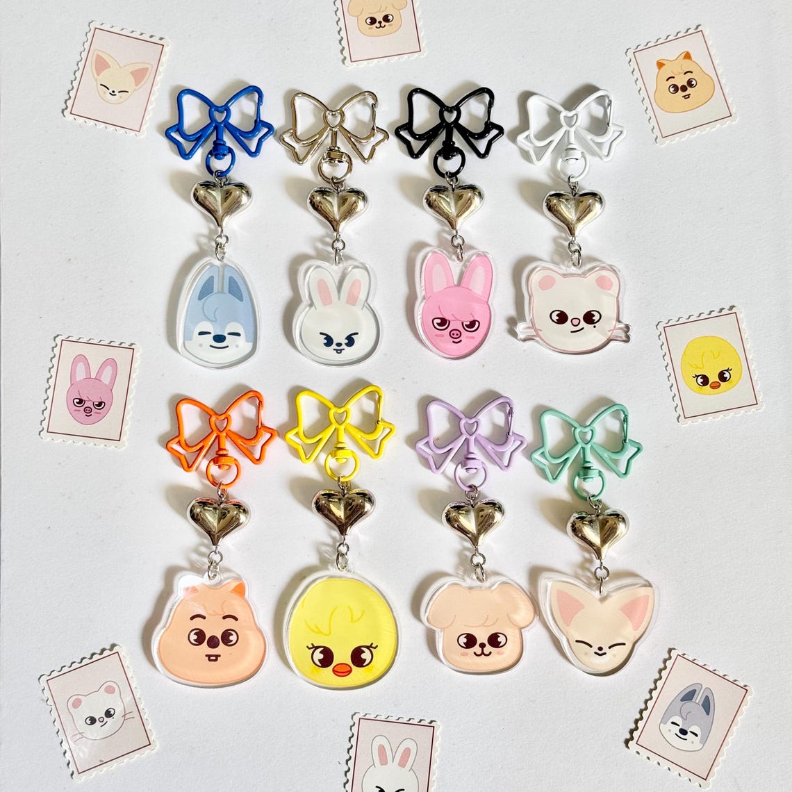 Stray Kids Skzoo Beads Bag Charm Keychain Keyring Coquette - Etsy