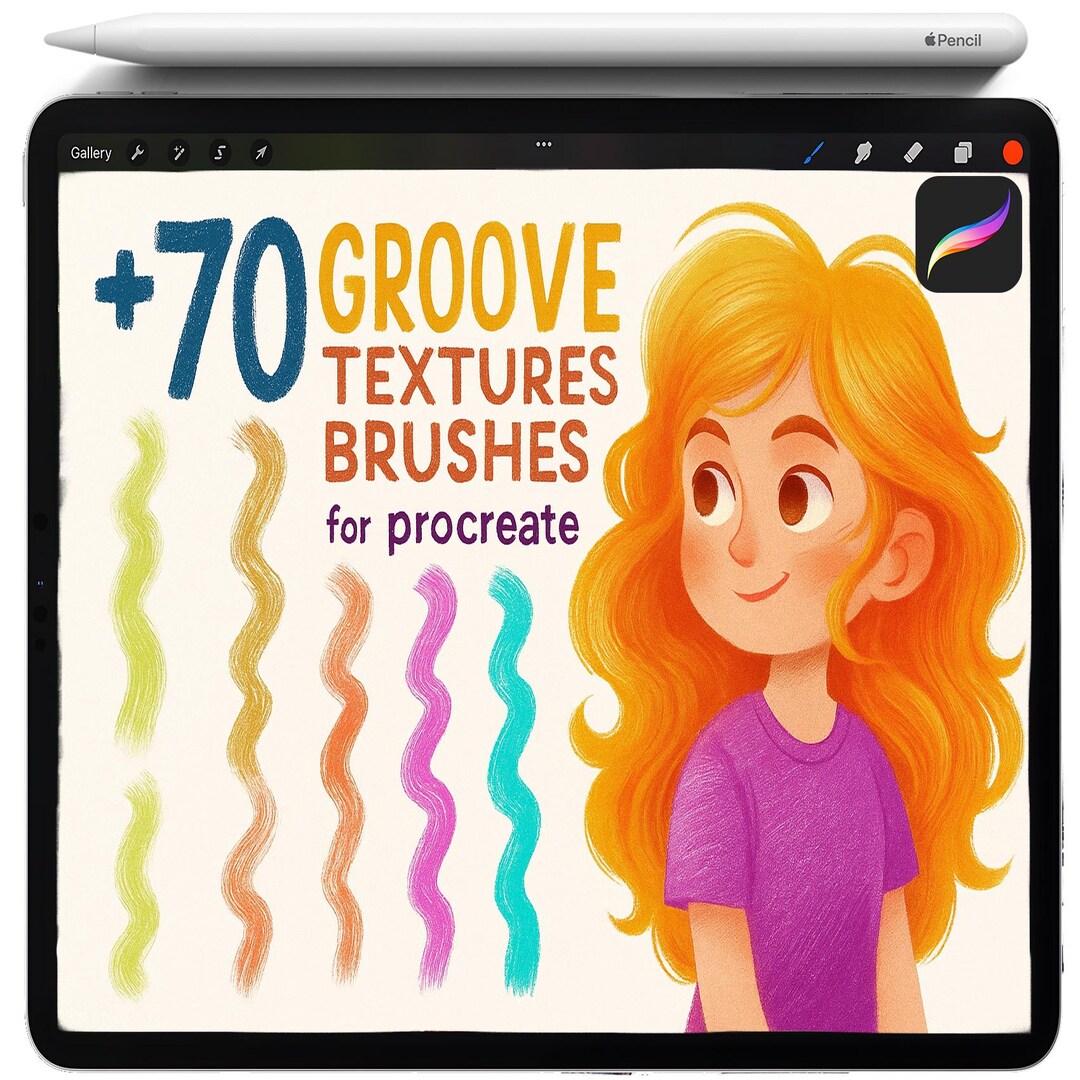 Procreate Paint Texture Brush Set: Acrylic Bristle Strokes, Palette ...