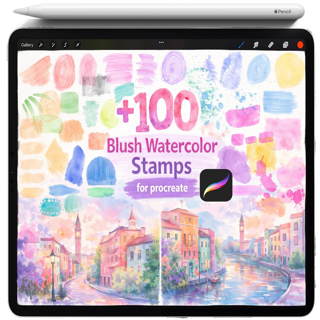 Procreate Splatters, Procreate Splashes, Ink Watercolor Stamps, Drip ...
