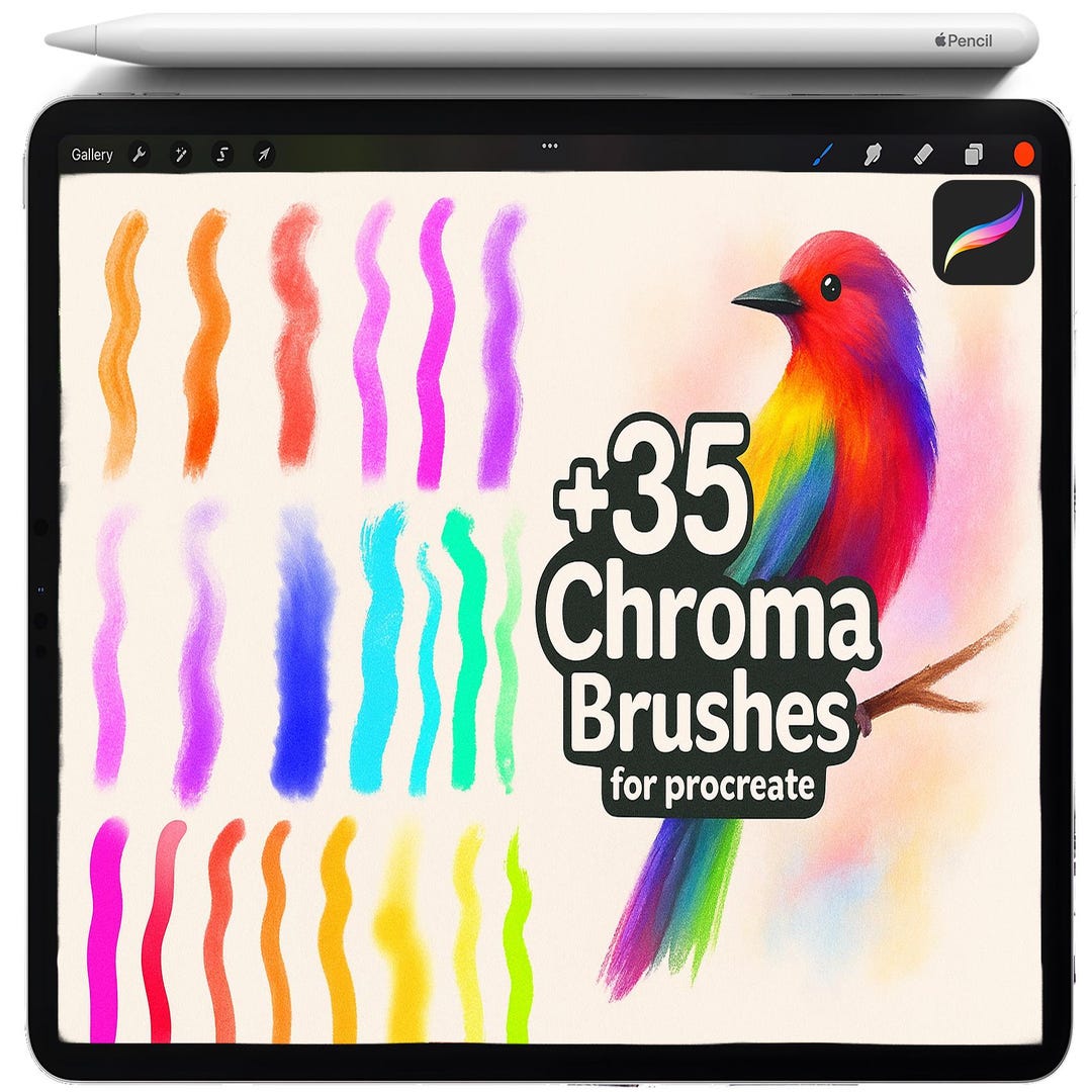 Procreate Brush Set: Pen Liners, Soft Markers, Watercolor Ribbons ...