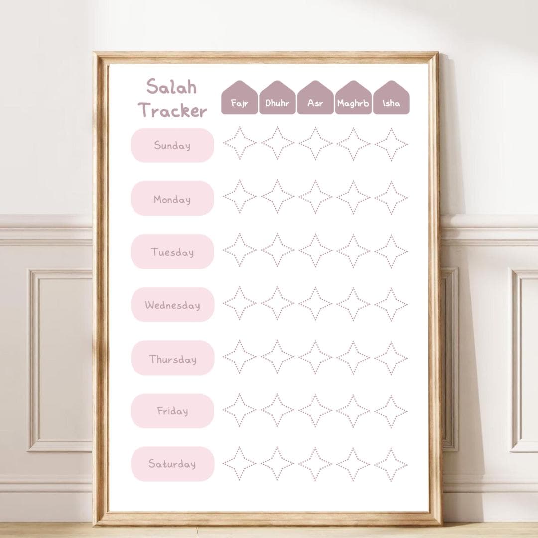 Prayer Salah Tracker for Kids Digital Download Print - Etsy