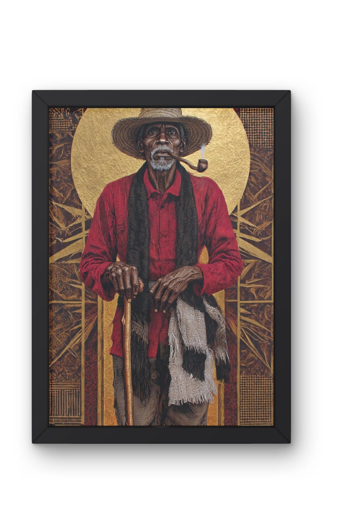 Papa Legba | Vodou Lwa Digital Download | Afro Caribbean Ancestral Wall ...