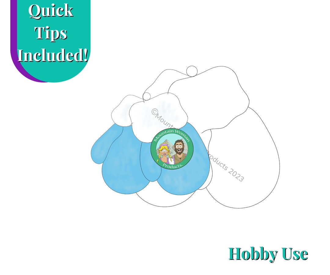 Stained Glass Mitten Pattern for Winter Christmas Hobby Use - Etsy