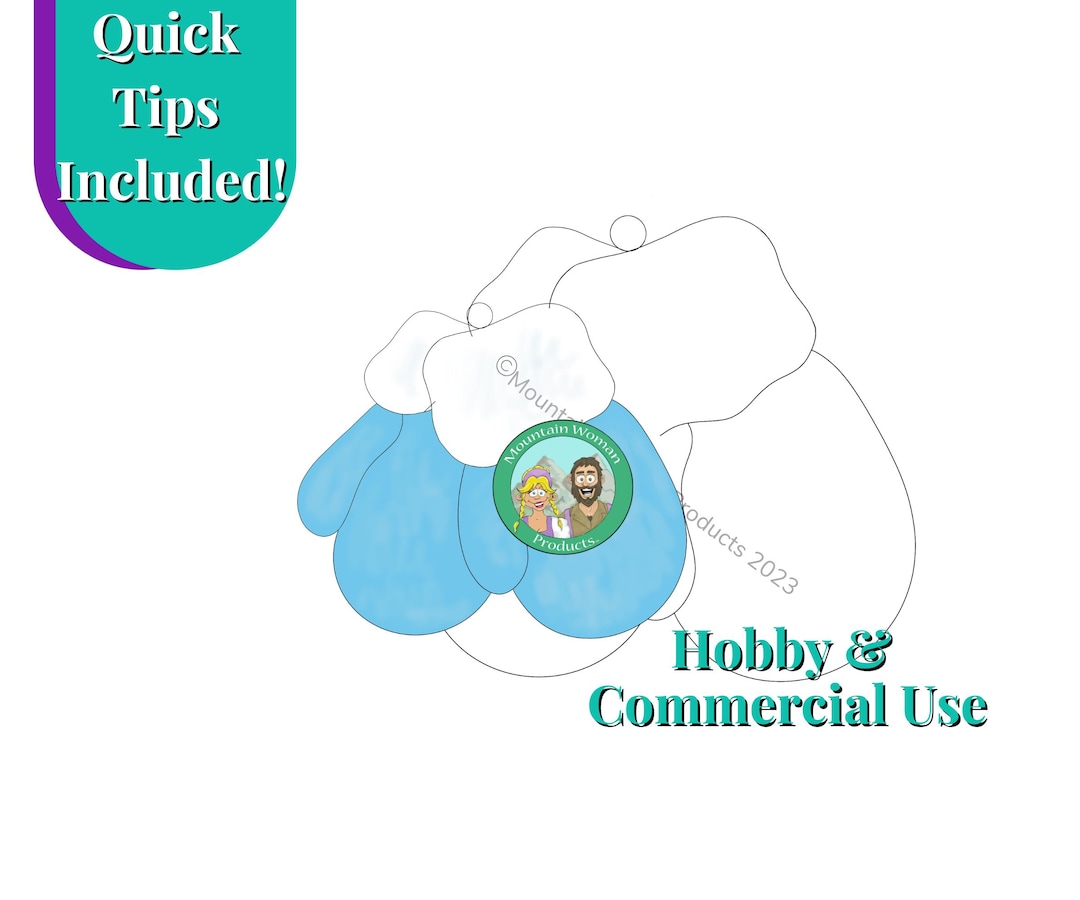 Stained Glass Mitten Pattern for Winter Christmas Commercial Use - Etsy