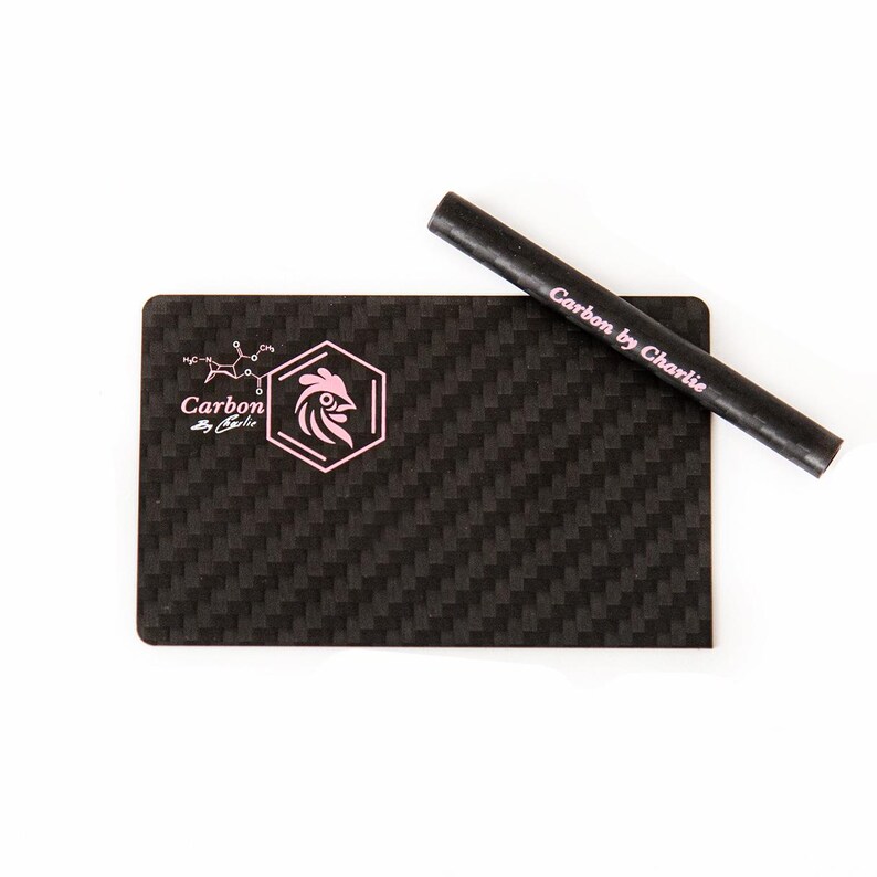 Carbon Fiber Card & Short Tube Set – 100% Real 3K Carbon Fiber – Ultra ...