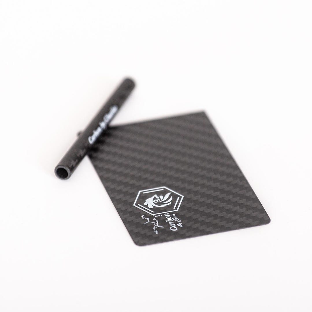 Carbon Fiber Card & Short Tube Set – 100% Real 3K Carbon Fiber – Ultra ...
