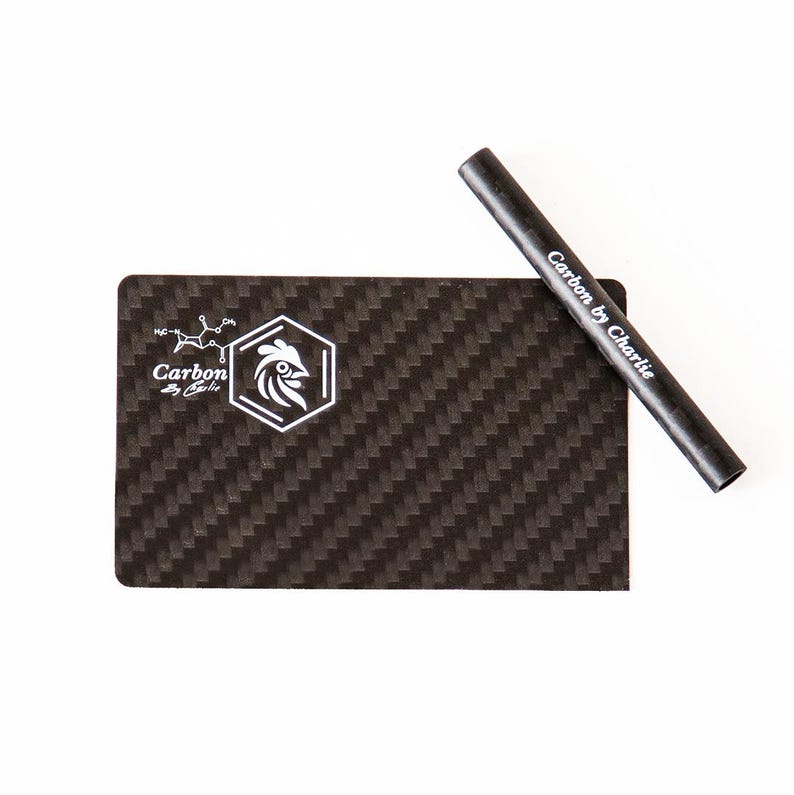 Carbon Fiber Card & Short Tube Set – 100% Real 3K Carbon Fiber – Ultra ...