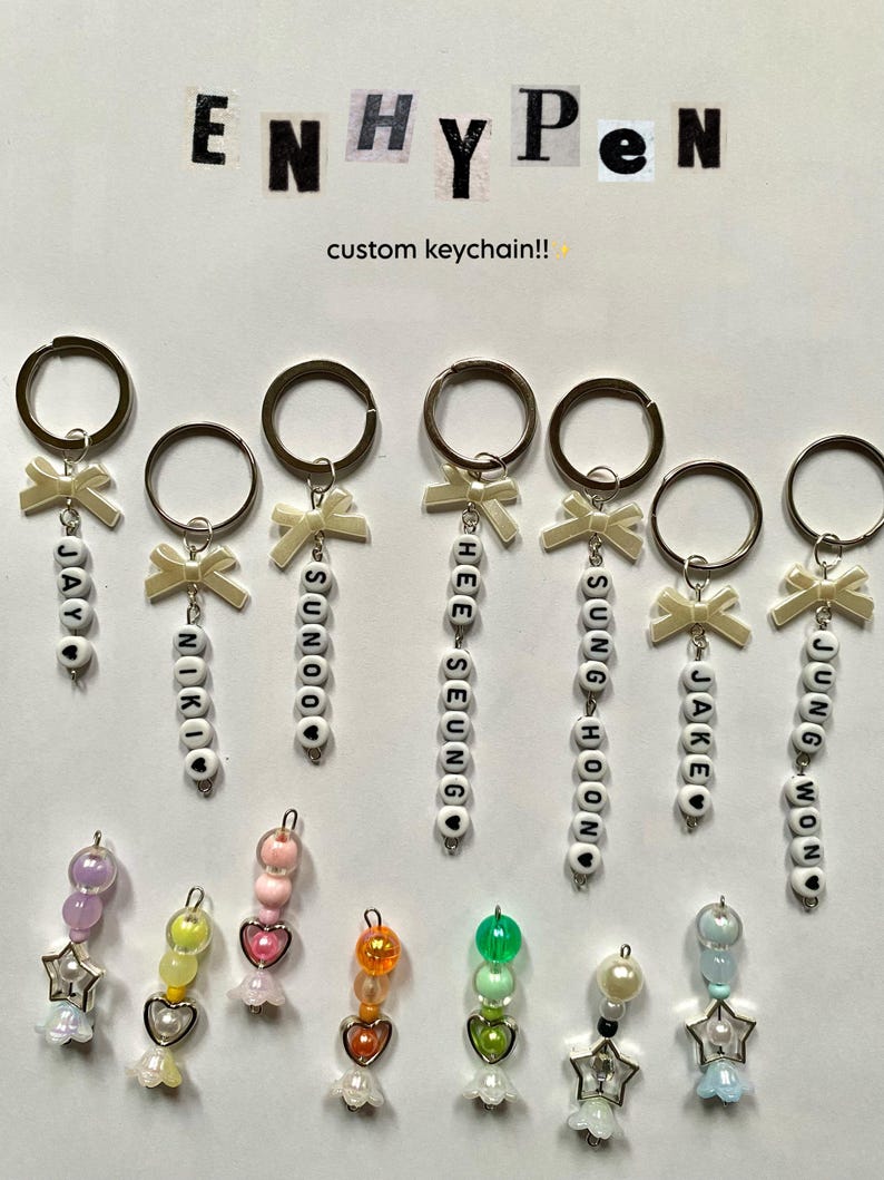 ENHYPEN Member Custom Keychains - Etsy