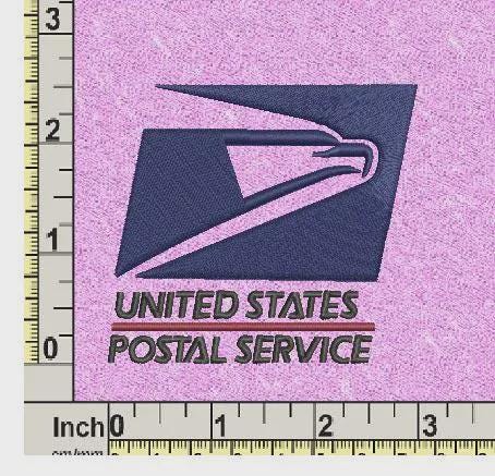 USPS Uniform Patch Embroidery File – Digital Stitch Design for Machine ...