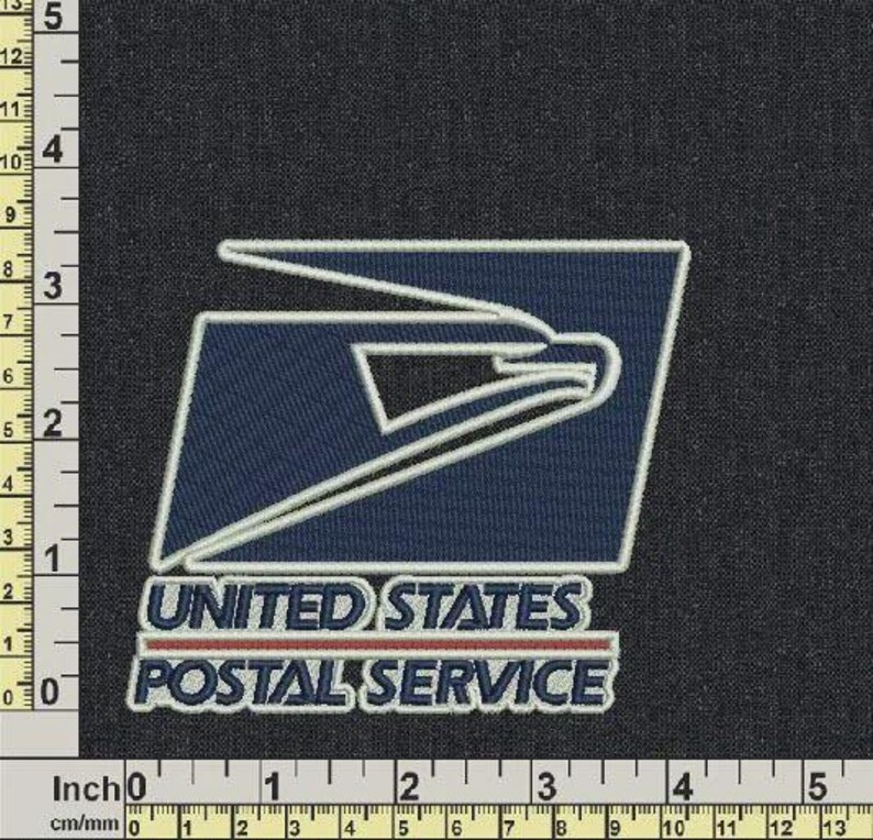 USPS Uniform Patch Embroidery File – Digital Stitch Design for Machine ...