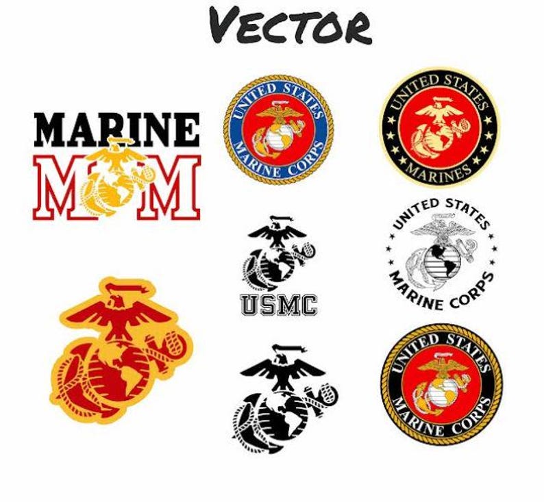 USMC, Eagle Globe & Anchor, US Marines Corps, Marine Vets, SVG, Eps ...