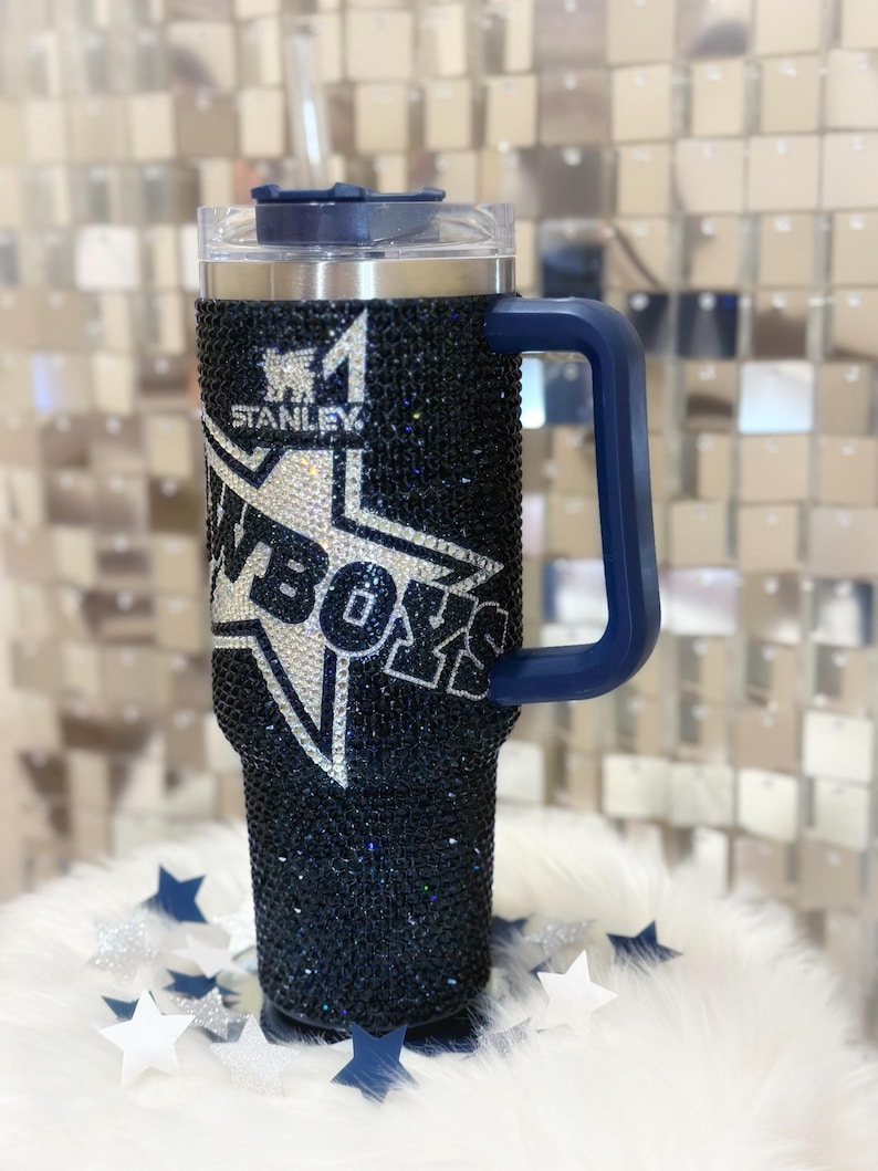 Bedazzled Dallas Cowboys Stanley Quencher Tumbler - Full Bling ...