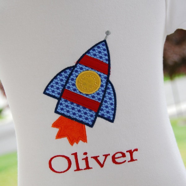 Rocket Applique - Etsy
