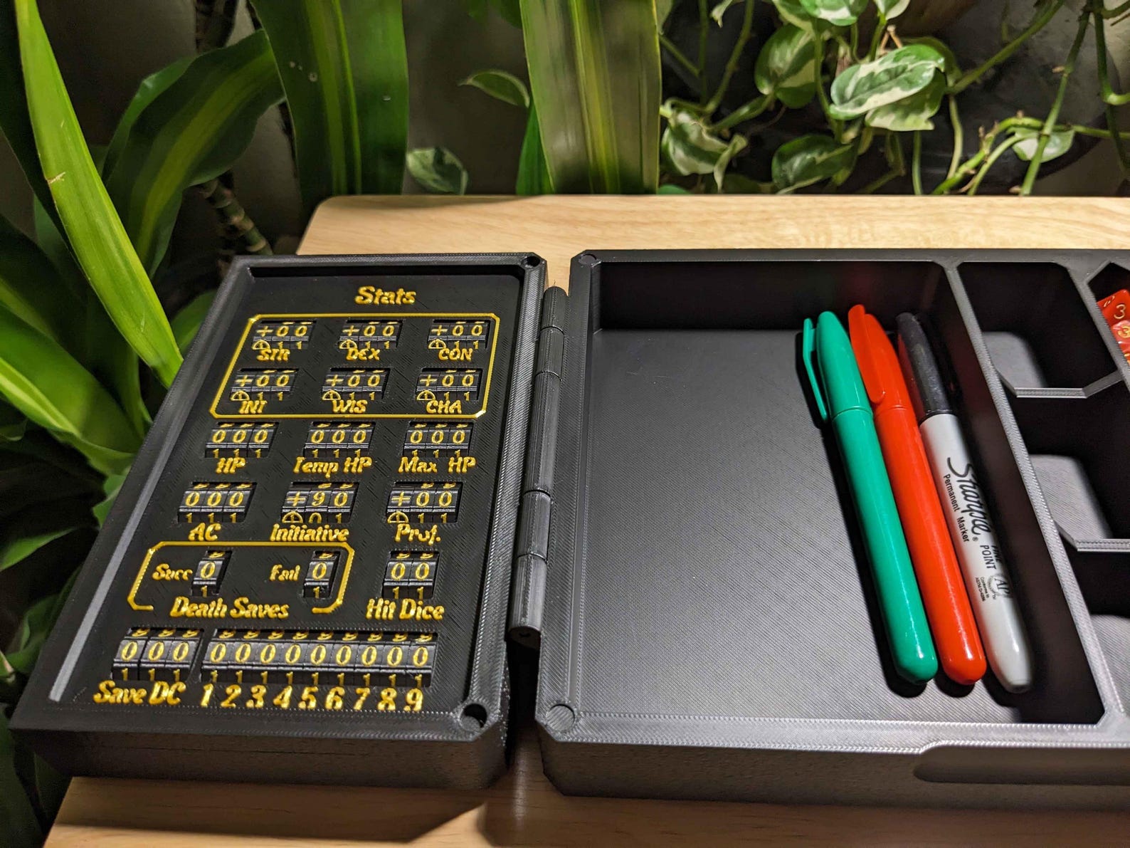 DND Character Tracker Dice Box, Dungeons and Dragons Accessory, Dice ...