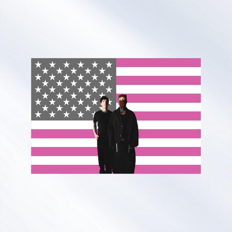 Jacob Elordi Pink American Flag Poster | Euphoria & Priscilla Actor ...