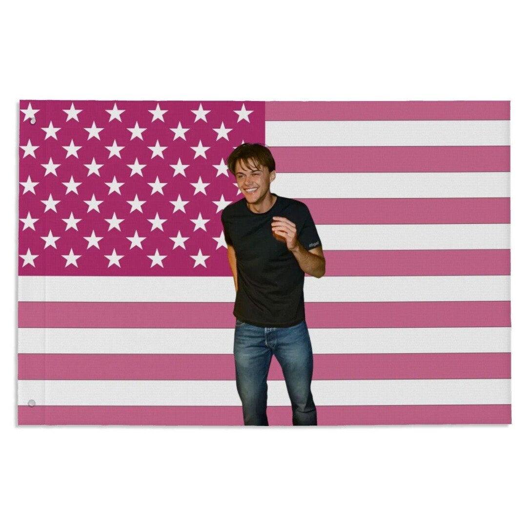 Conrad Fisher Pink American Flag Artwork | TSITP Inspired Poster ...