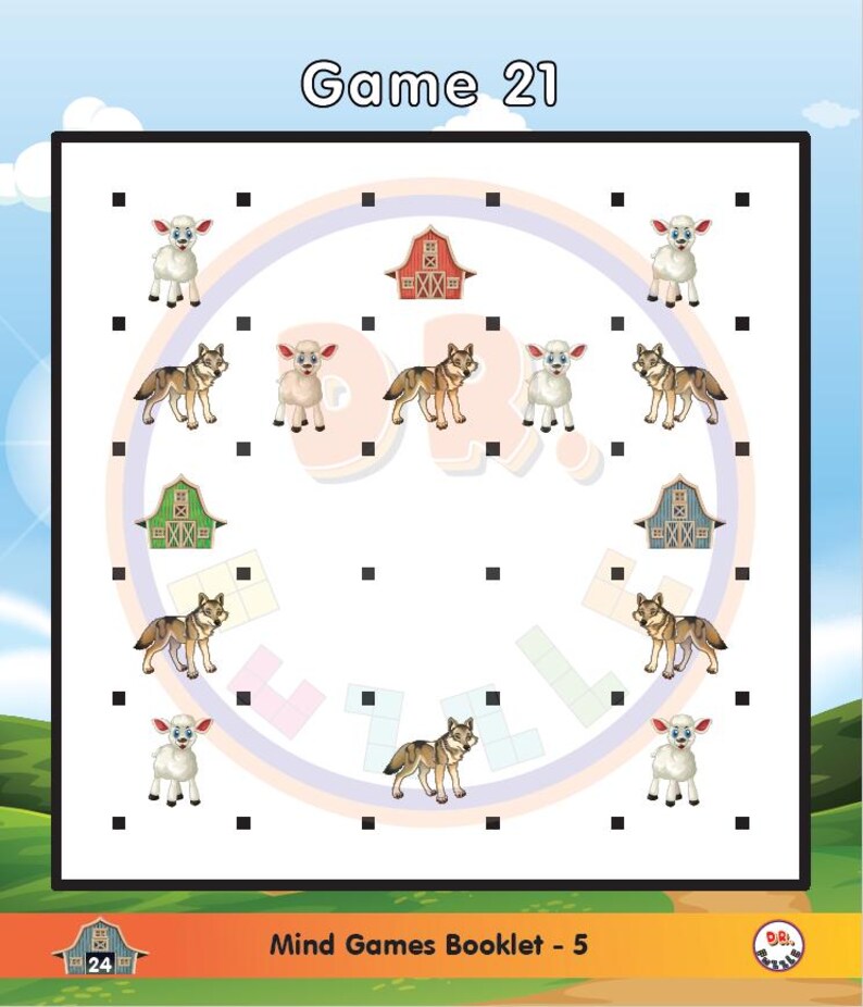 5- Wolves and Sheep - Logic Puzzles for Kids: Printable Learning Games ...
