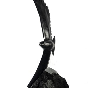 Bird Art, Raven Sculpture, Soapstone Sculpture, Stone Raven, Raven ...