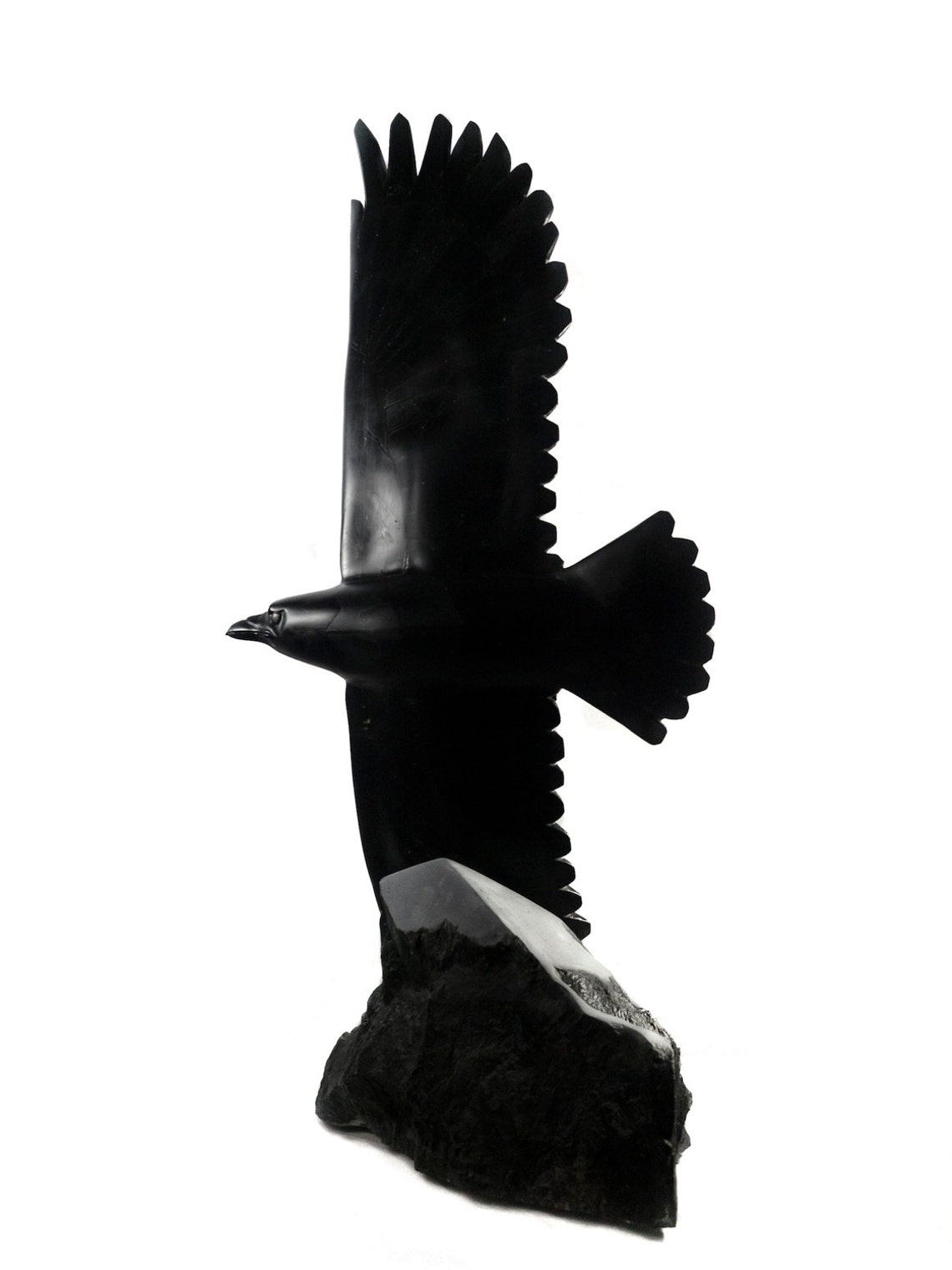 Bird Art, Raven Sculpture, Soapstone Sculpture, Stone Raven, Raven ...