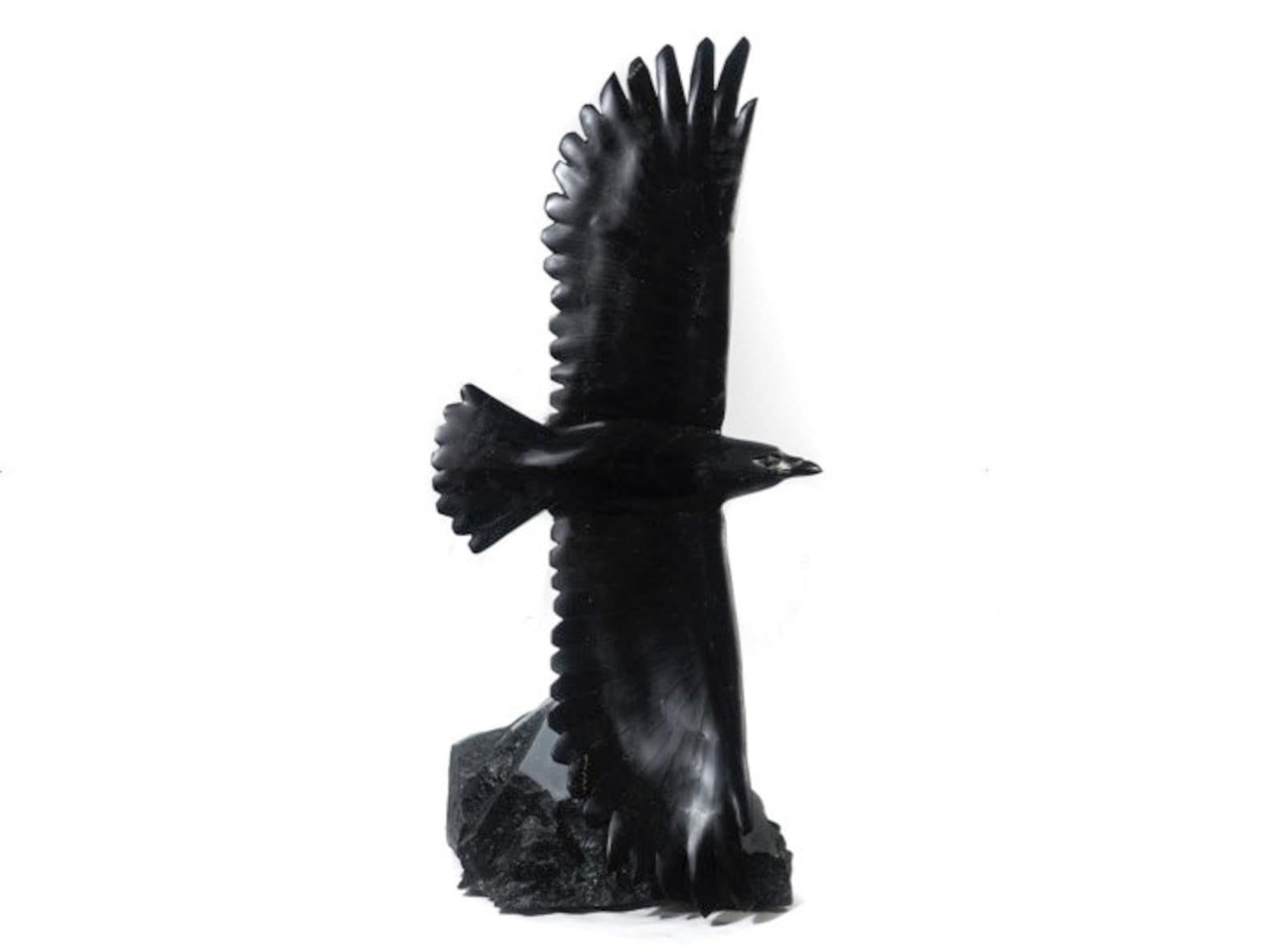 Bird Art, Raven Sculpture, Soapstone Sculpture, Stone Raven, Raven ...