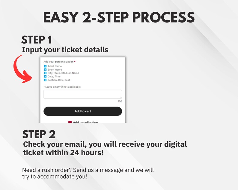 Personalized Theater Ticket, Custom Theater Ticket, Concert Ticket ...