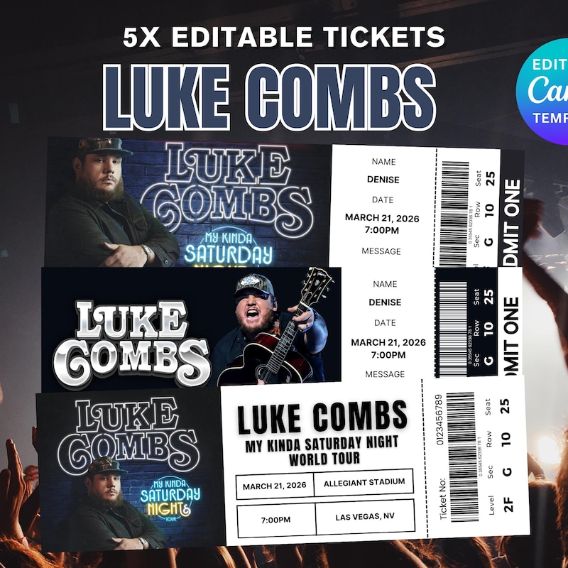 Luke Combes Tickets - Etsy