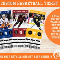 Editable Sports Ticket Template, DIY Football Ticket, Custom Sports ...