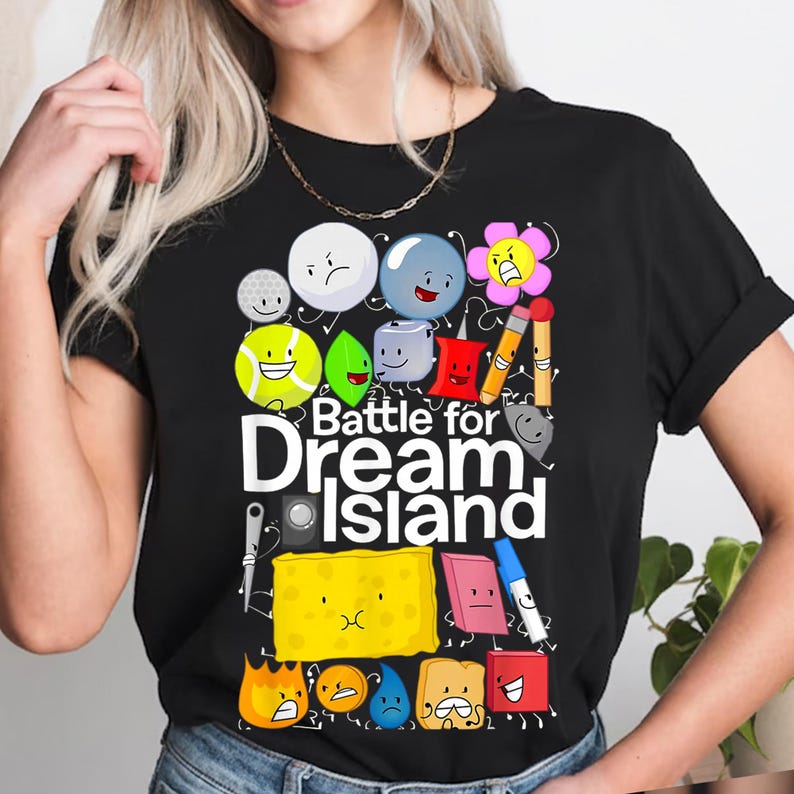 Battle for Dream Island BFDI Characters Cartoon Kids Tee | Funny BFDI ...