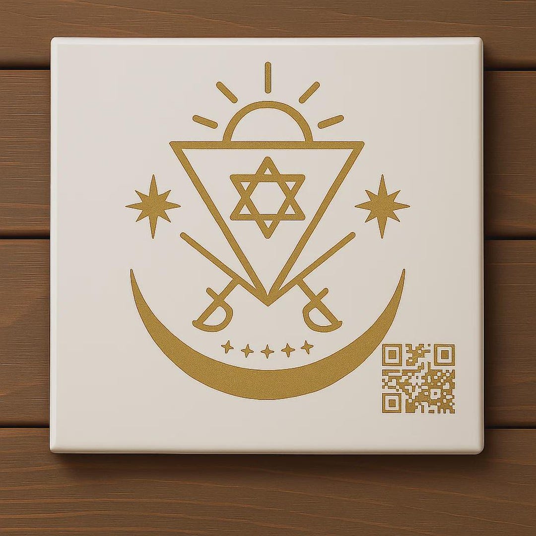 Sigil Tile of Power and Ignition, Porcelain Rei Tile for Focus ...