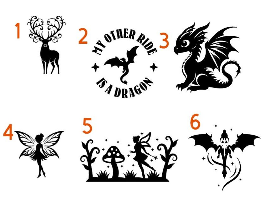 Fantasy and Mythical Creature Decal - Etsy