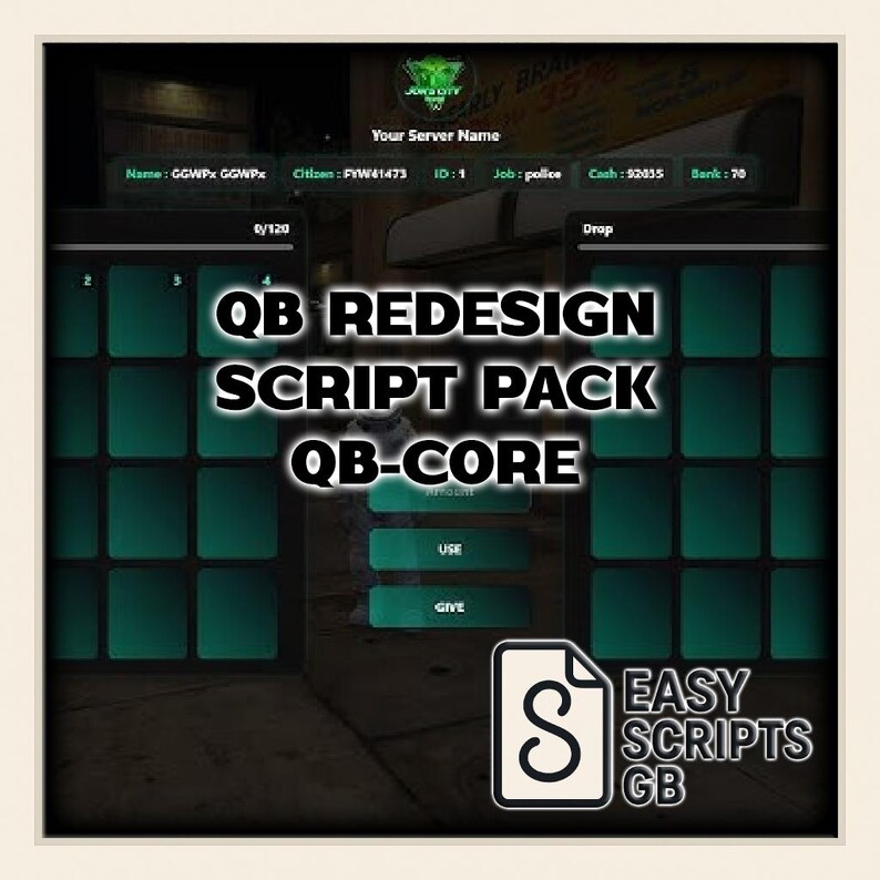 Qb-core QB Redesign Pack (ENG) - Etsy