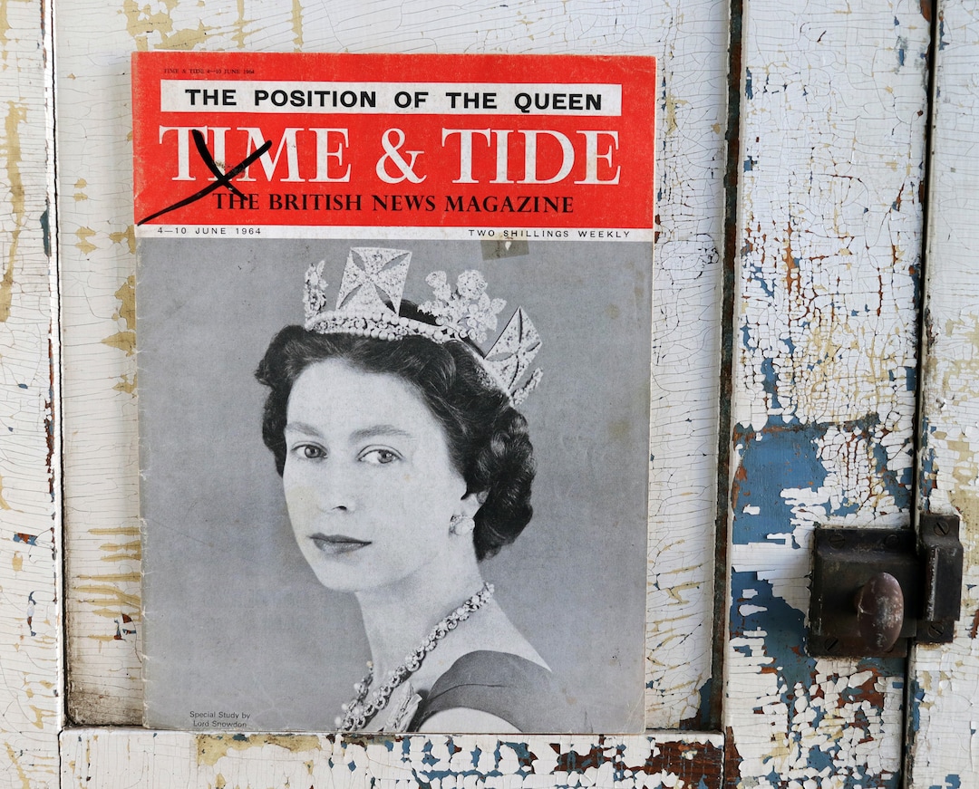 Queen Elizabeth in Time & Tide Magazine, June 4-10 1964 Issue - Etsy Italia