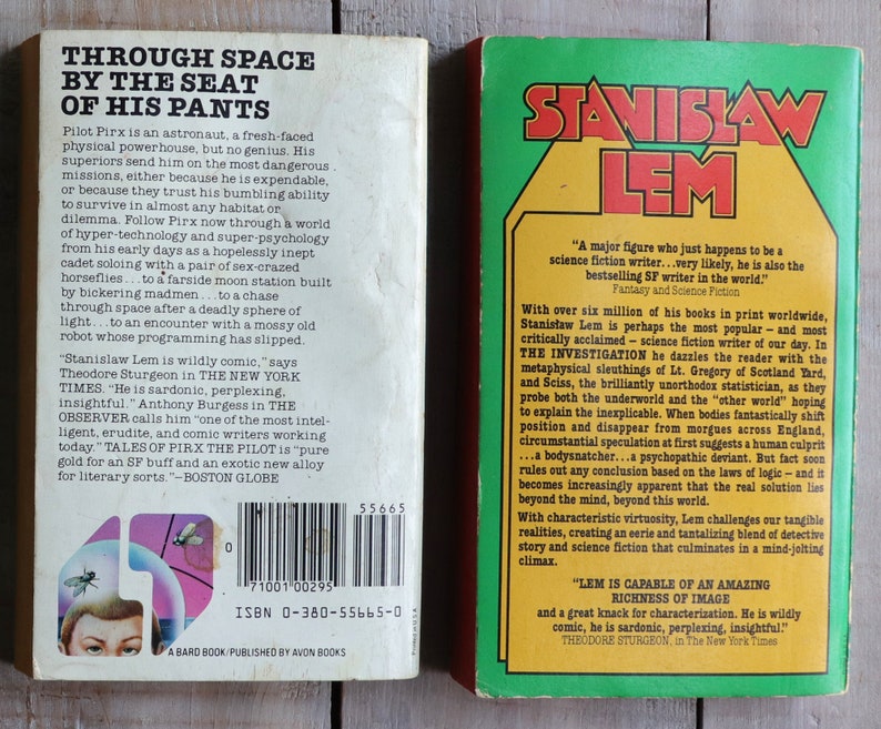 Stanislaw Lem Science Fiction, Lot of 4 Excellent Paperback 1st ...