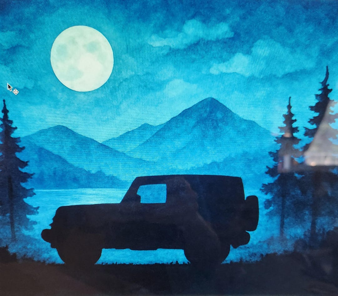 Jeep Lover 20oz Sublimation Tumbler: Mountain Night Design - Etsy