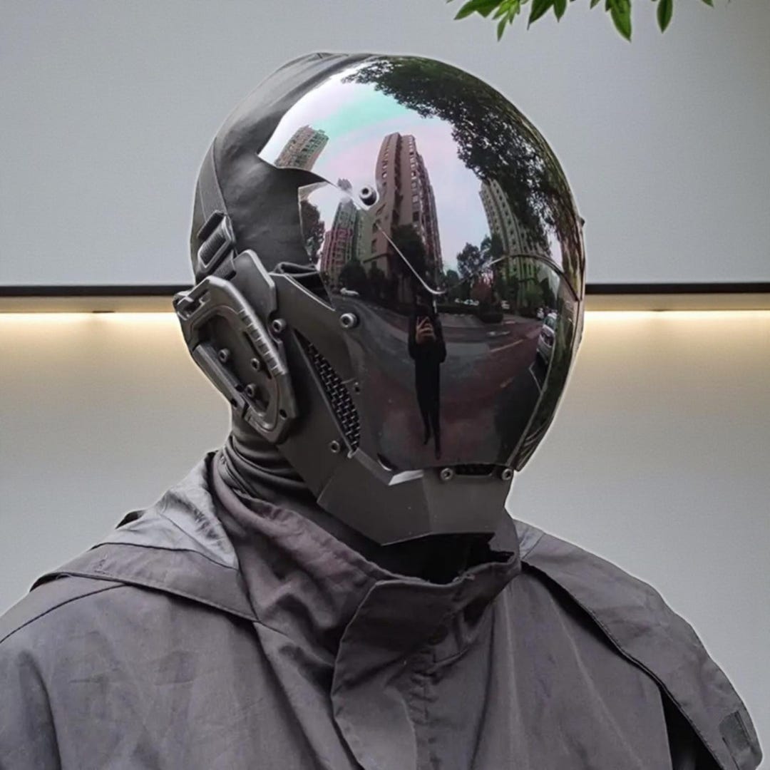 Cyberpunk Robot Mask, Futuristic Sci Fi Cosplay Helmet, Cool Techwear ...