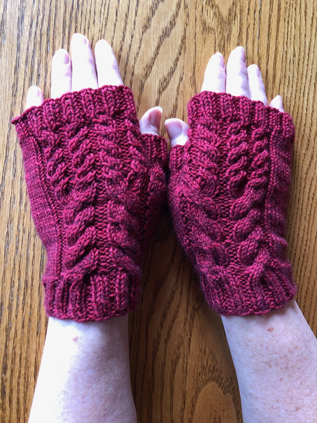 Fingerless Mitt Knitting Pattern - Etsy