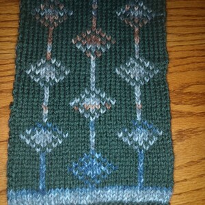 Diamond Trellis Double Knit Scarf Pattern - Etsy