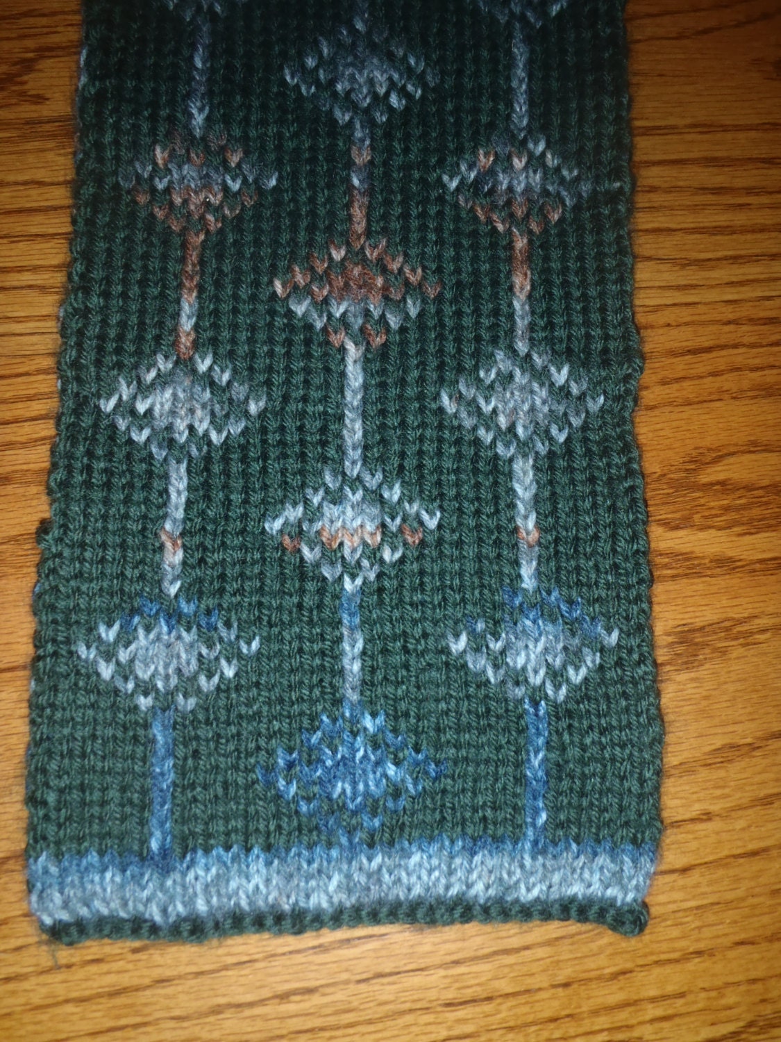 Diamond Trellis Double Knit Scarf Pattern - Etsy