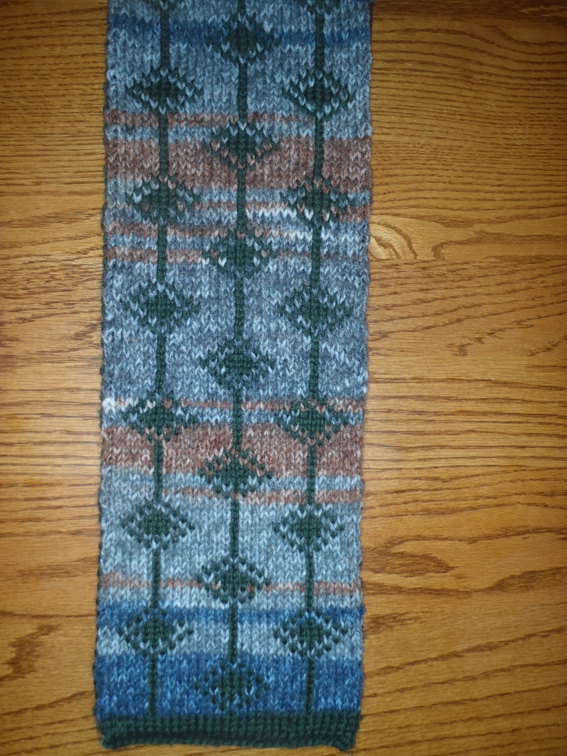 Diamond Trellis Double Knit Scarf Pattern - Etsy